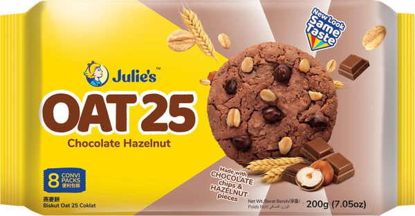 JULIE'S OAT 25 CHOCOLATE HAZELNUT 200G – stwentyone.com