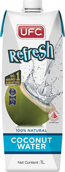UFC Refresh 100% Coconut Water, (Natural Re-hydration ) 1 Liter ...